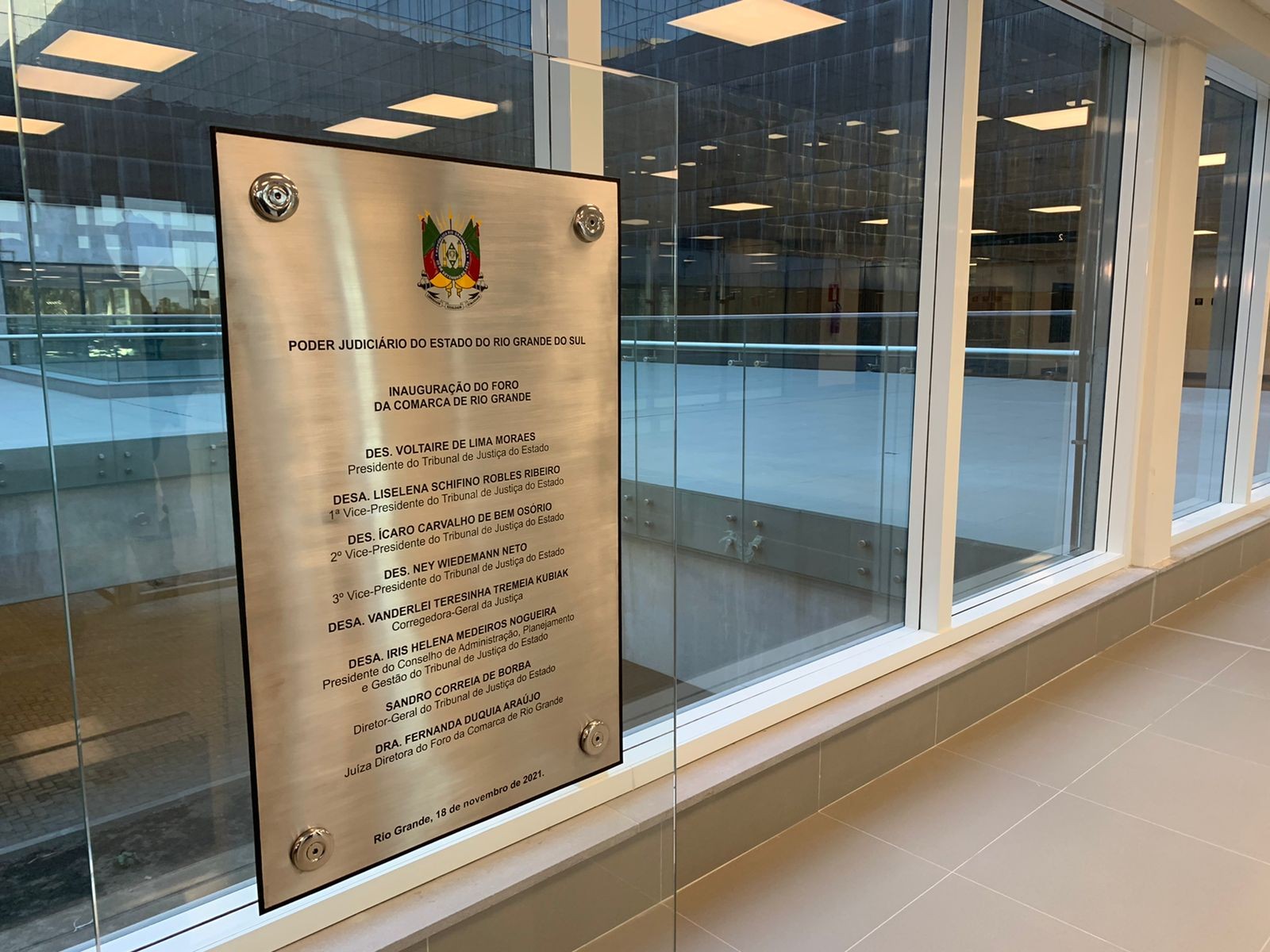 Prédio do novo Fórum do Rio Grande foi inaugurado nesta quinta-feira ...