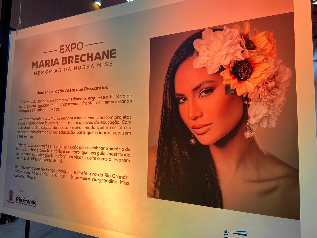 Exposição exalta a trajetória da rio-grandina e Miss Brasil 2023, Maria ...